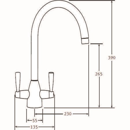 Franke Chrome Twin Lever Mixer Kitchen Tap - Eiger - Better Bathrooms