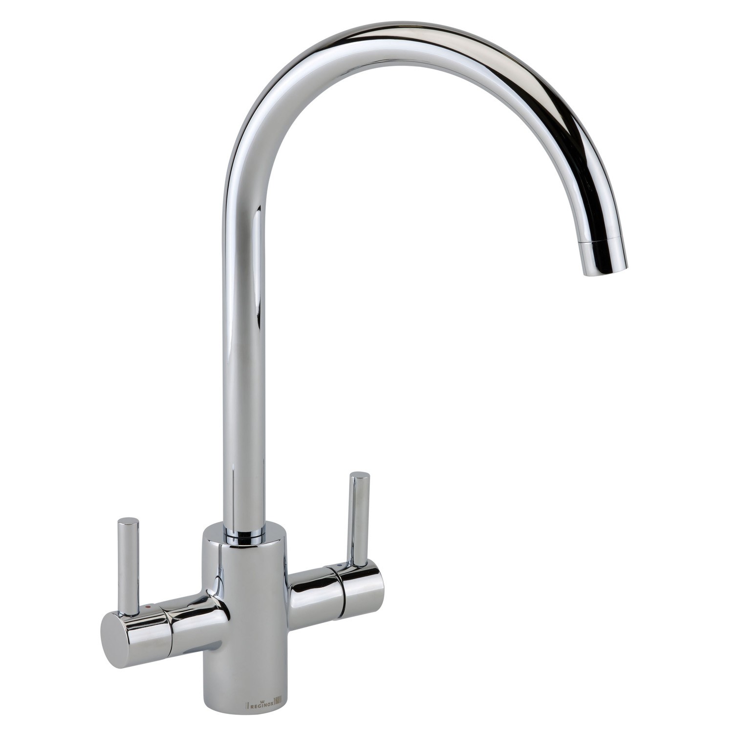Reginox Chrome Twin Lever Kitchen Mixer Tap – Genesis CP Handles ...