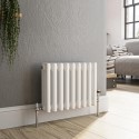 Reggio White Horizontal Triple Column Traditional Radiator 600x830mm ...