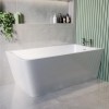 Freestanding Single Ended Right Hand Corner Bath 1500 x 740mm - Kona ...
