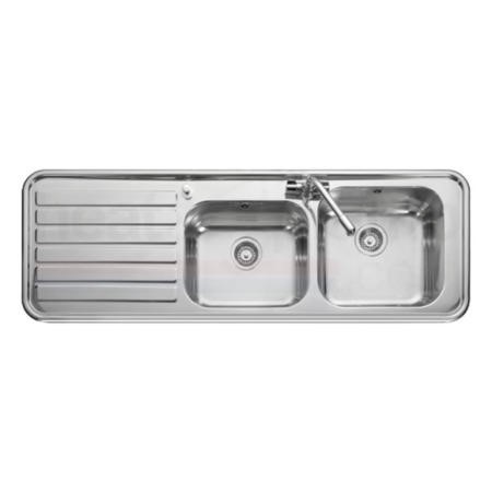 GRADE A1 - Box Opened Leisure Sinks LX155L Luxe Stainless Steel ...