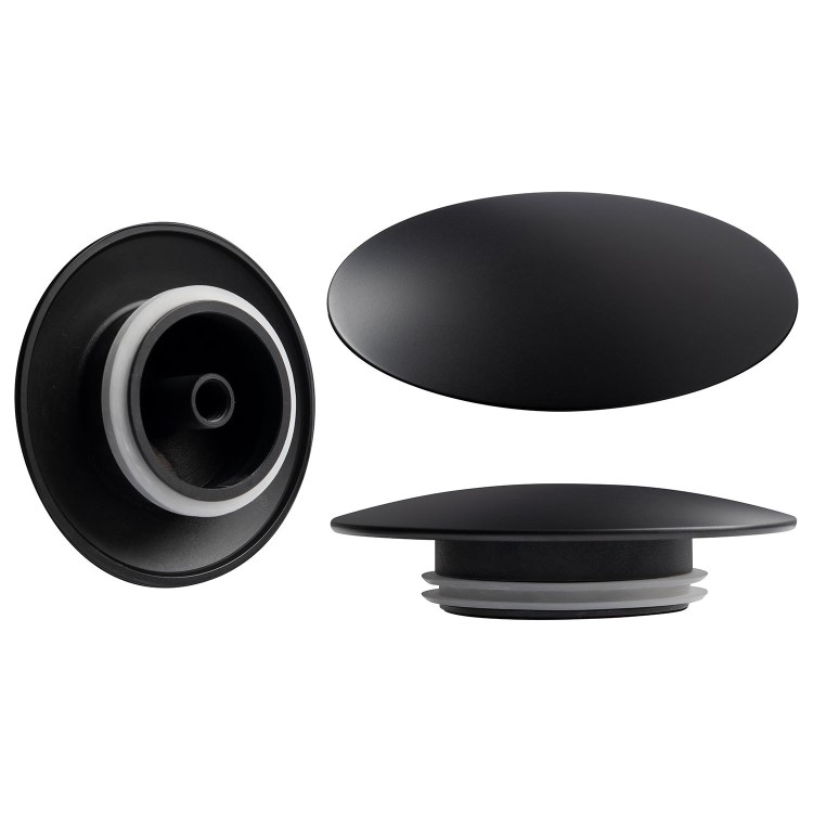 Matt Black Bath Waste Cover Upgrade - Better Bathrooms