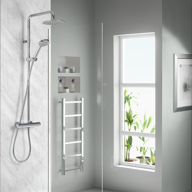 Aqualisa Midas 110 Chrome Exposed Thermostatic Mixer Shower Set ...