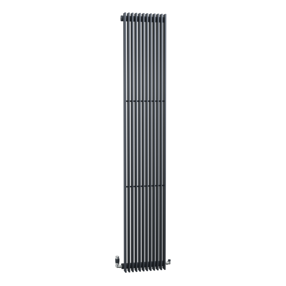Vertical Anthracite Tall Radiator - 1800 x 324mm - Better Bathrooms