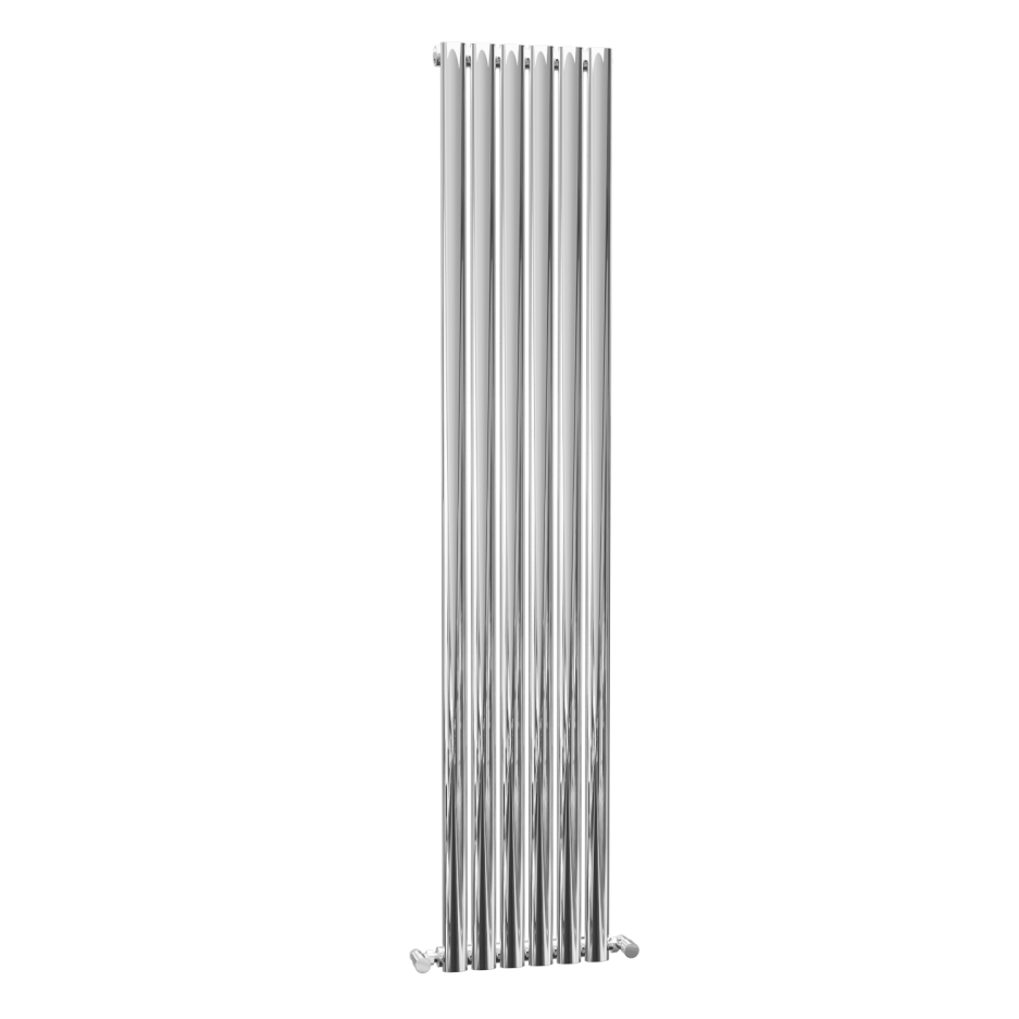 Chrome Vertical Tall Radiator - 1800 x 480mm - Better Bathrooms