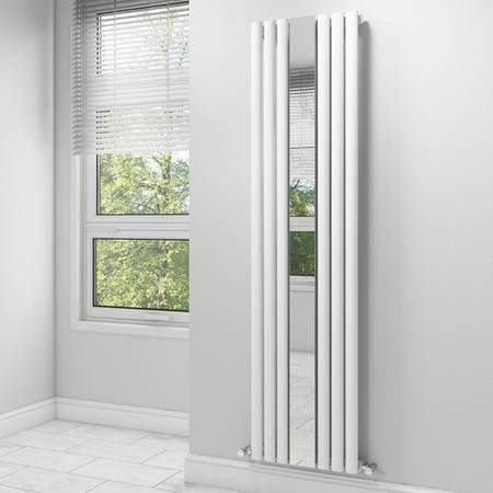 Vertical Mirrored Designer Modern Radiator - 1800 x 499mm - 3031 BTU's ...