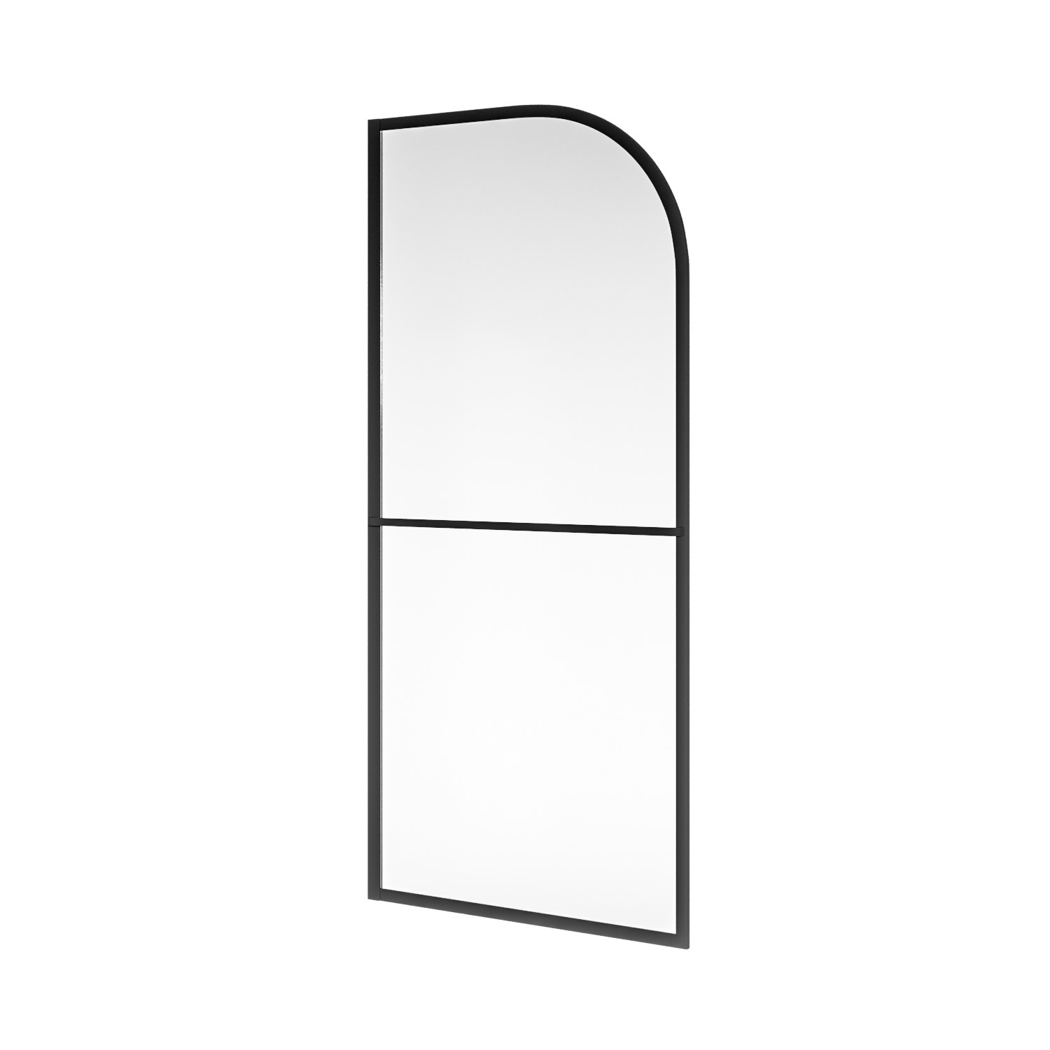 900mm Black Curved Wet Room Shower Screen - Raya - Better Bathrooms