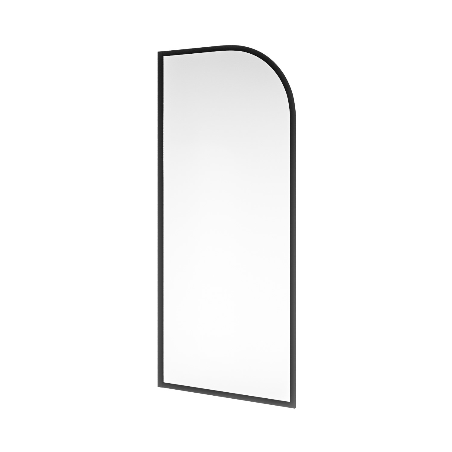 900mm Black Curved Wet Room Shower Screen - Raya - Better Bathrooms