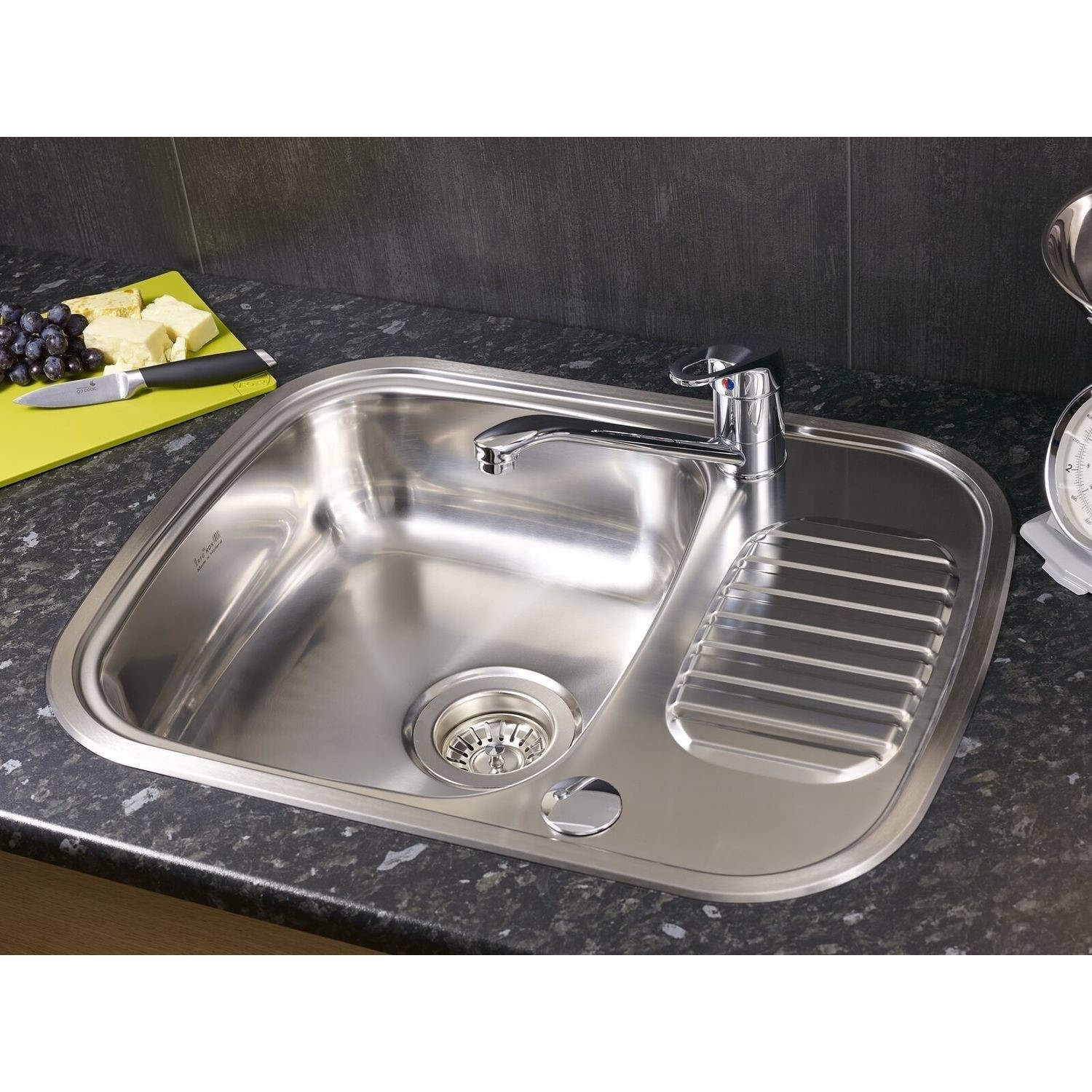 Single Bowl Inset Stainless Steel Kitchen Sink - Reginox - Better Bathrooms