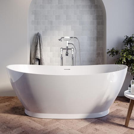 Freestanding Double Ended Slipper Bath 1700 x 820mm - Remi - Better ...