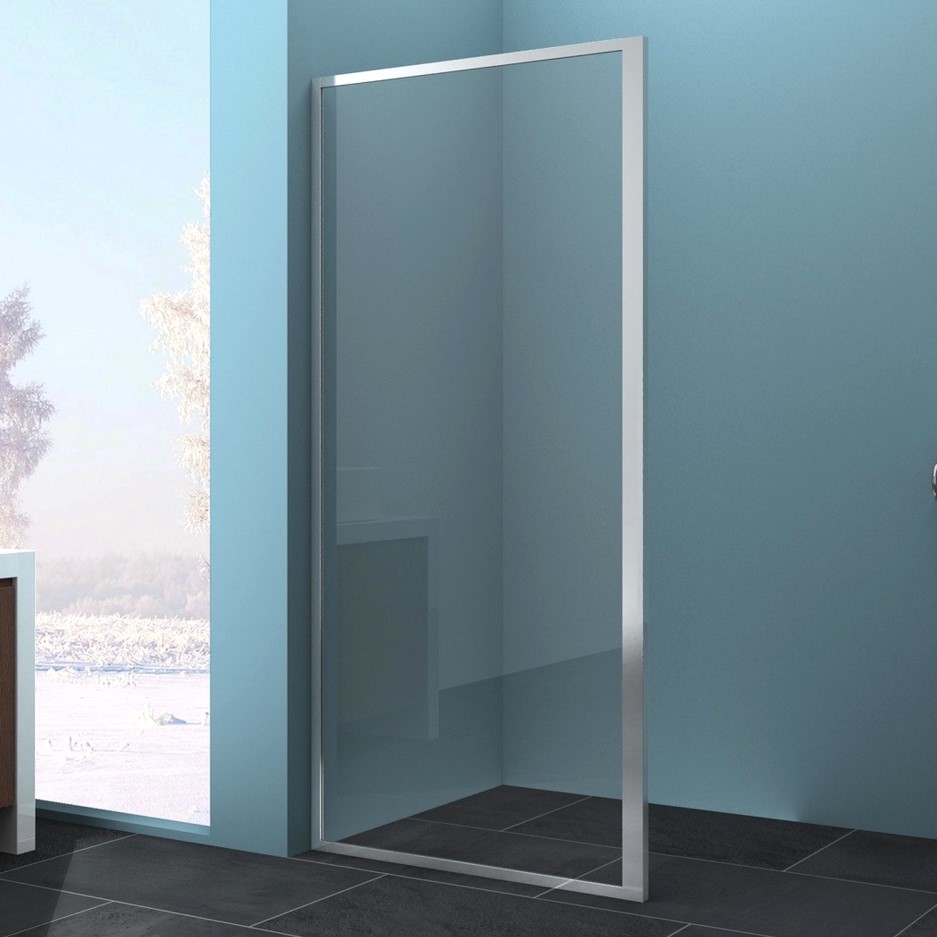 Shower Side Panel 760 x 1850mm - 4mm Glass -Taylor & Moore Range ...