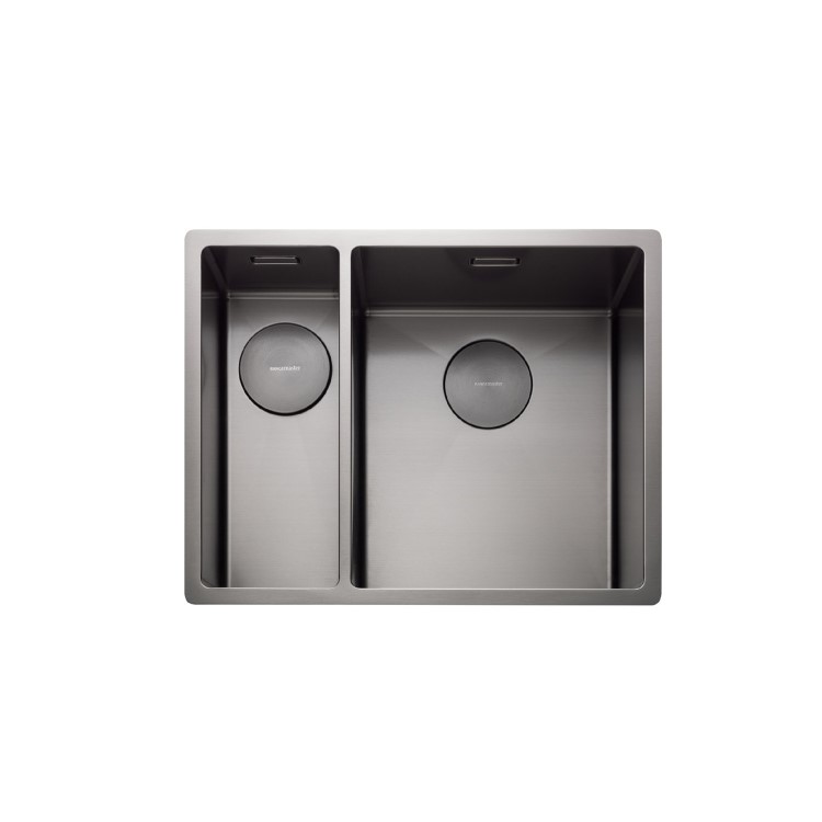 Rangemaster Spectra 1.5 Bowl Graphite Stainless Steel Left Hand Kitchen ...