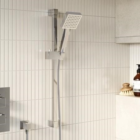 Chrome Shower Slide Rail Kit - Zana - Better Bathrooms