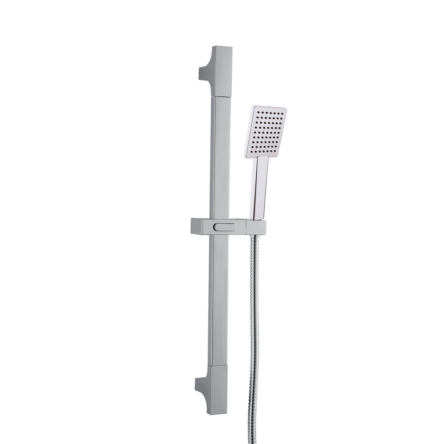 Square Shower & Slide Rail Kit - Better Bathrooms