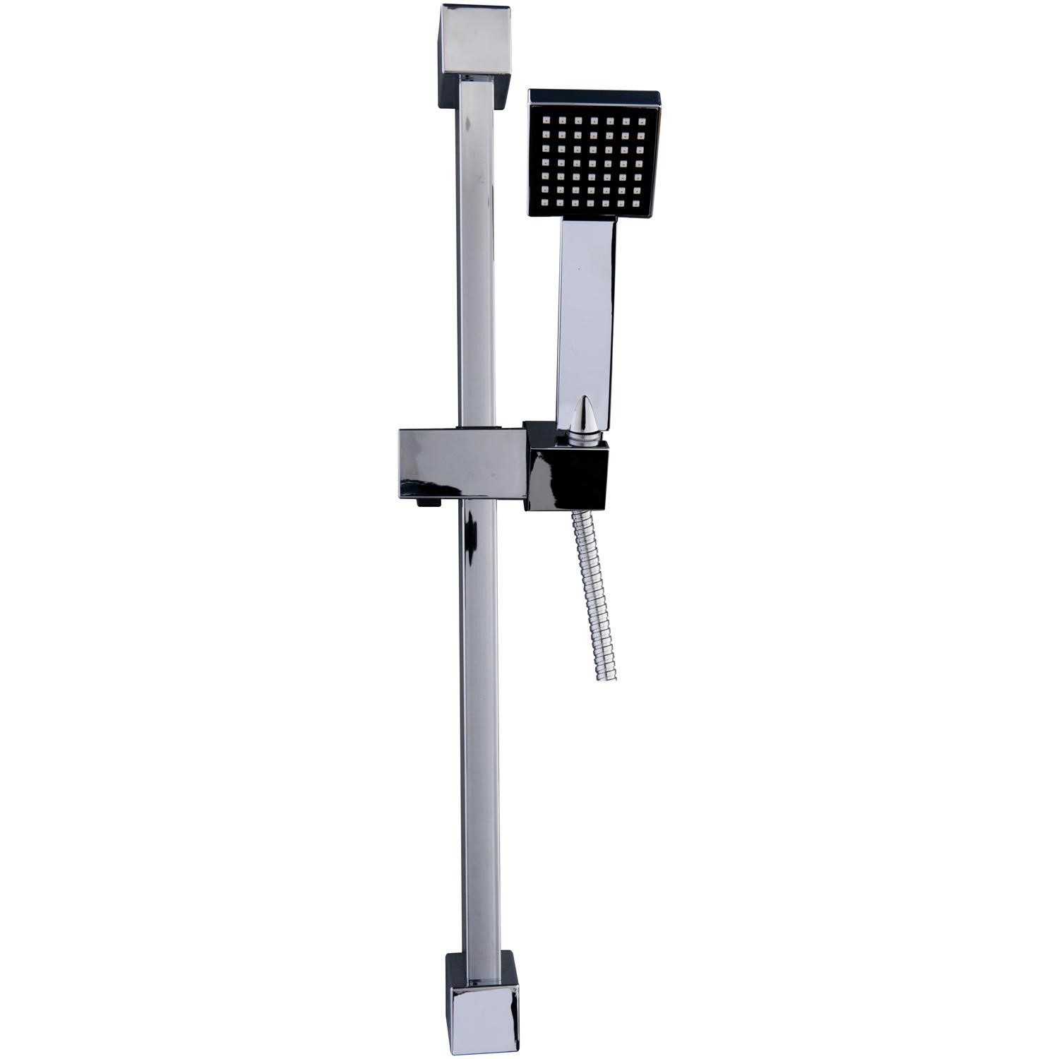 Square Shower Shower with Thermostatic Valve & Slide Rail Kit - Better ...