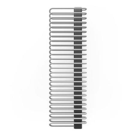 Metallic Grey and Silver Vertical bathroom Towel Radiator 1620 x 500mm ...