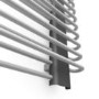 Metallic Grey and Silver Vertical bathroom Towel Radiator 1620 x 500mm ...