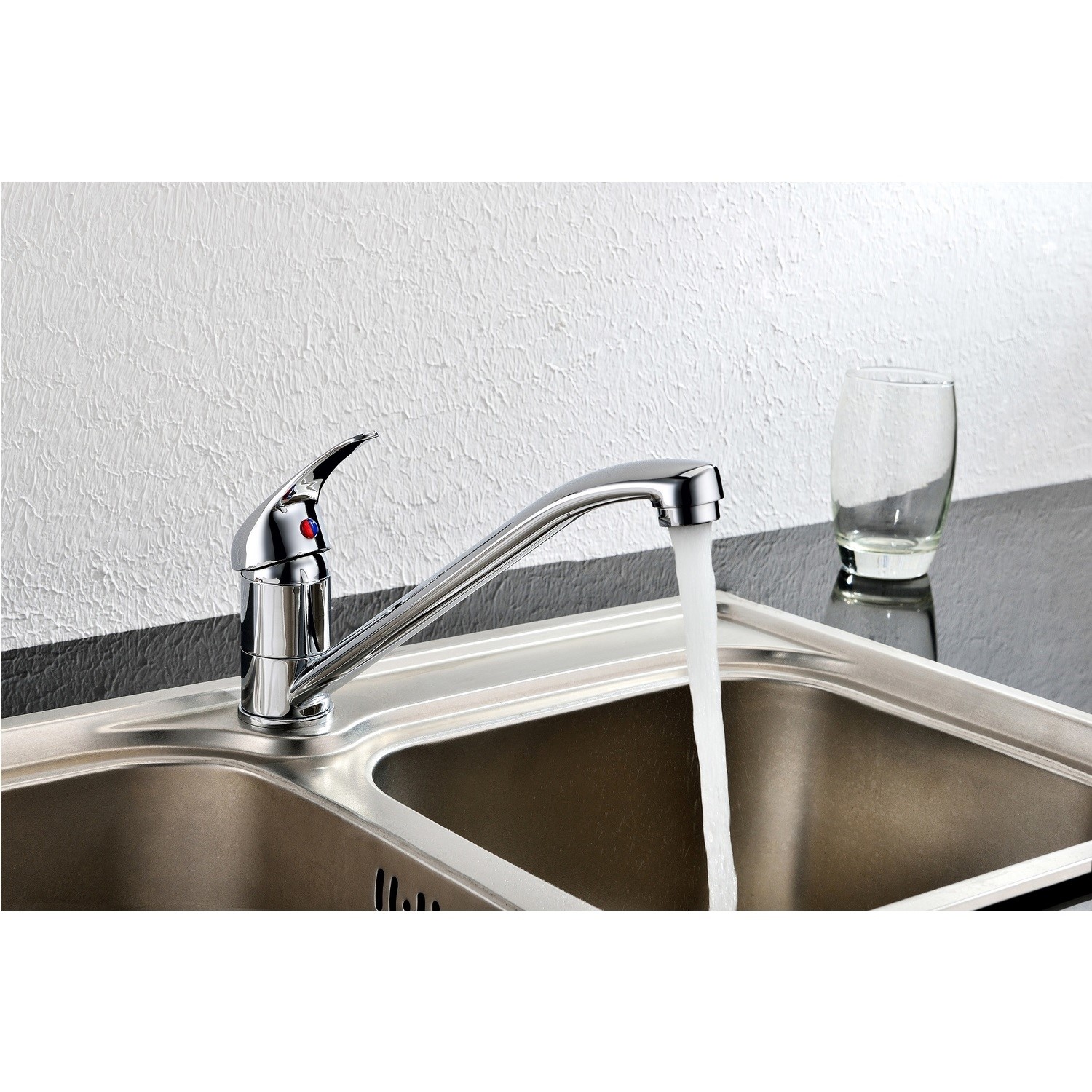 Alfred Chrome Swivel Spout Single Lever Kitchen Mixer Tap - Better ...