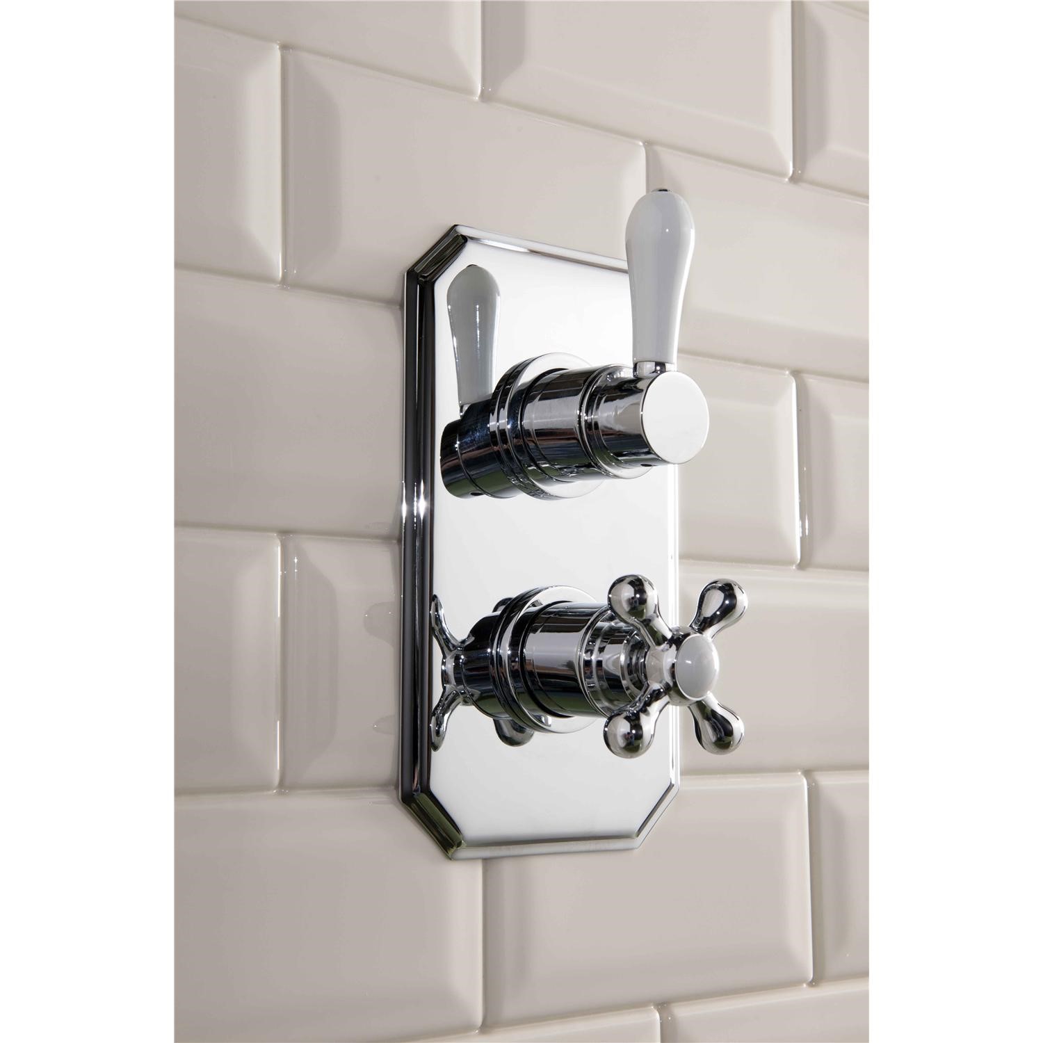 Traditional Twin Concealed Shower Mixer Valve - Better Bathrooms