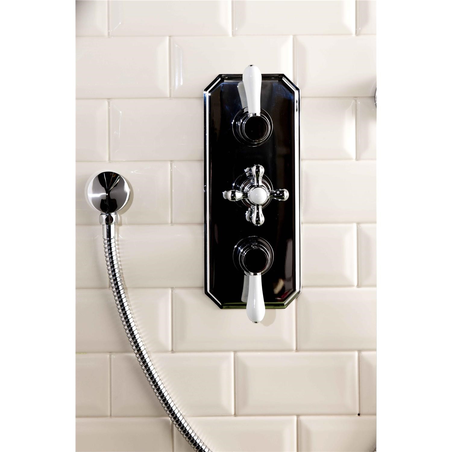 Traditional Triple Concealed Shower Valve - Better Bathrooms