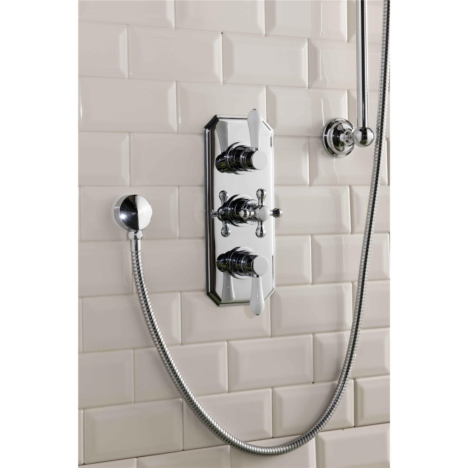 Traditional Triple Concealed Shower Valve - Better Bathrooms