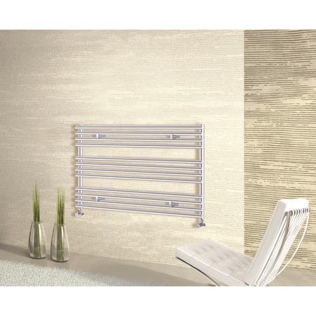 Chrome Horizontal Radiator 600 x 1000mm - Better Bathrooms