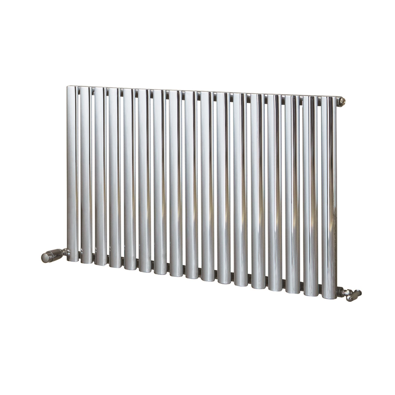 Chrome Horizontal Bathroom Radiator 600 x 1012mm - Better Bathrooms