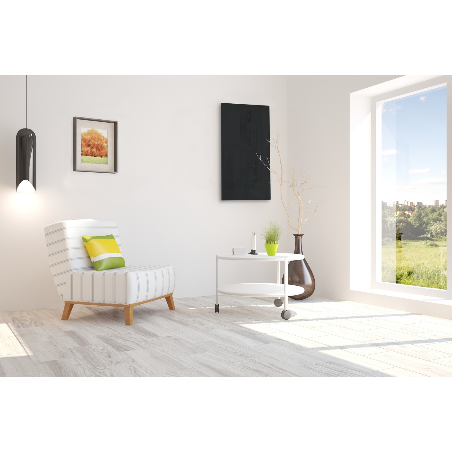 Far Infrared Heater Black Glass Panel 900W - 500 x 1100mm - Better ...