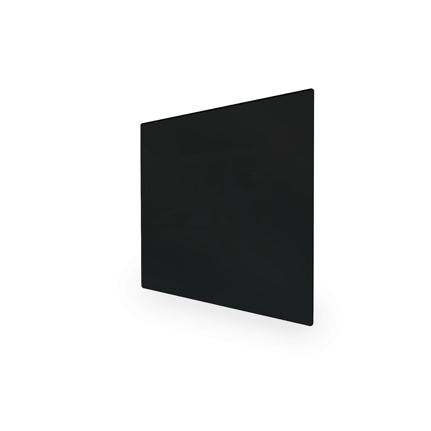 Far Infrared Heater Black Glass Panel 450W - 550 x 600mm - Better Bathrooms