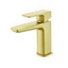 Brushed Brass Mono Basin Mixer Tap With Waste - Zana - Better Bathrooms