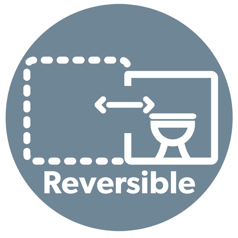 1400mm Blue Toilet and Sink Unit with Square Toilet - Baxenden - Better ...