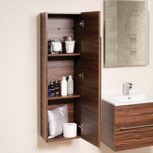 Aspen™ 120cm Walnut Wall Mounted Storage Unit